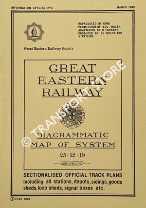 TAYLOR, D.J. & WATLING, J. - Great Eastern Railway Diagramatic Map of ...