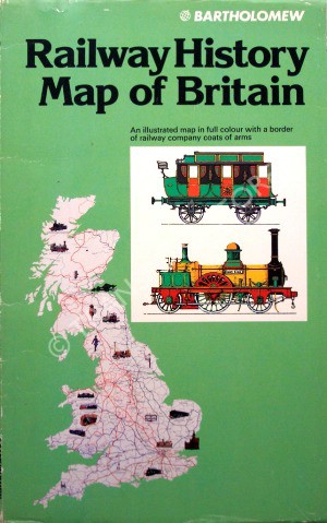 Bartholomew - Railway History Map of Britain :: Transport Store